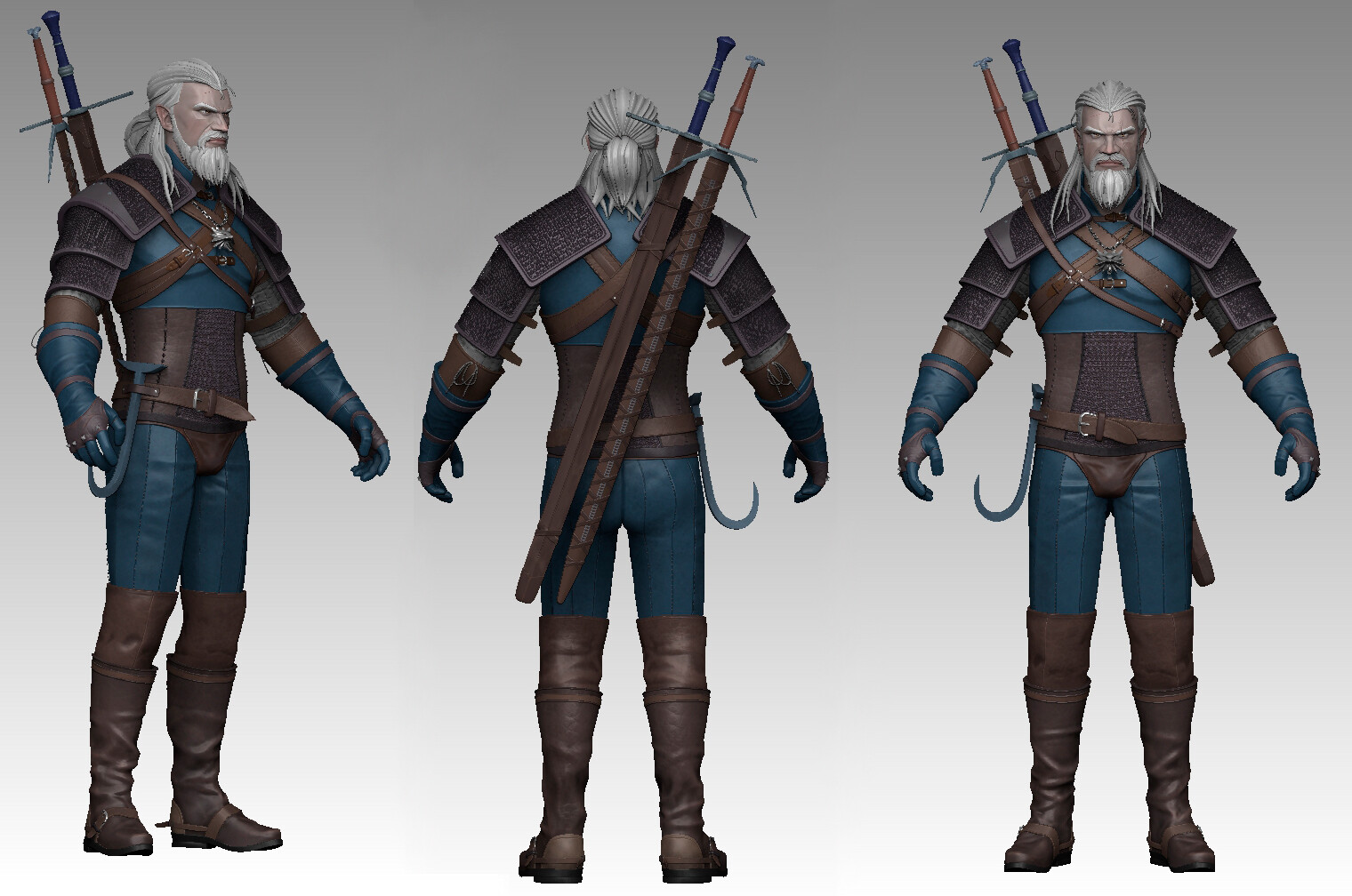 ArtStation - Stylized witcher character from Project Red's The Witcher ...