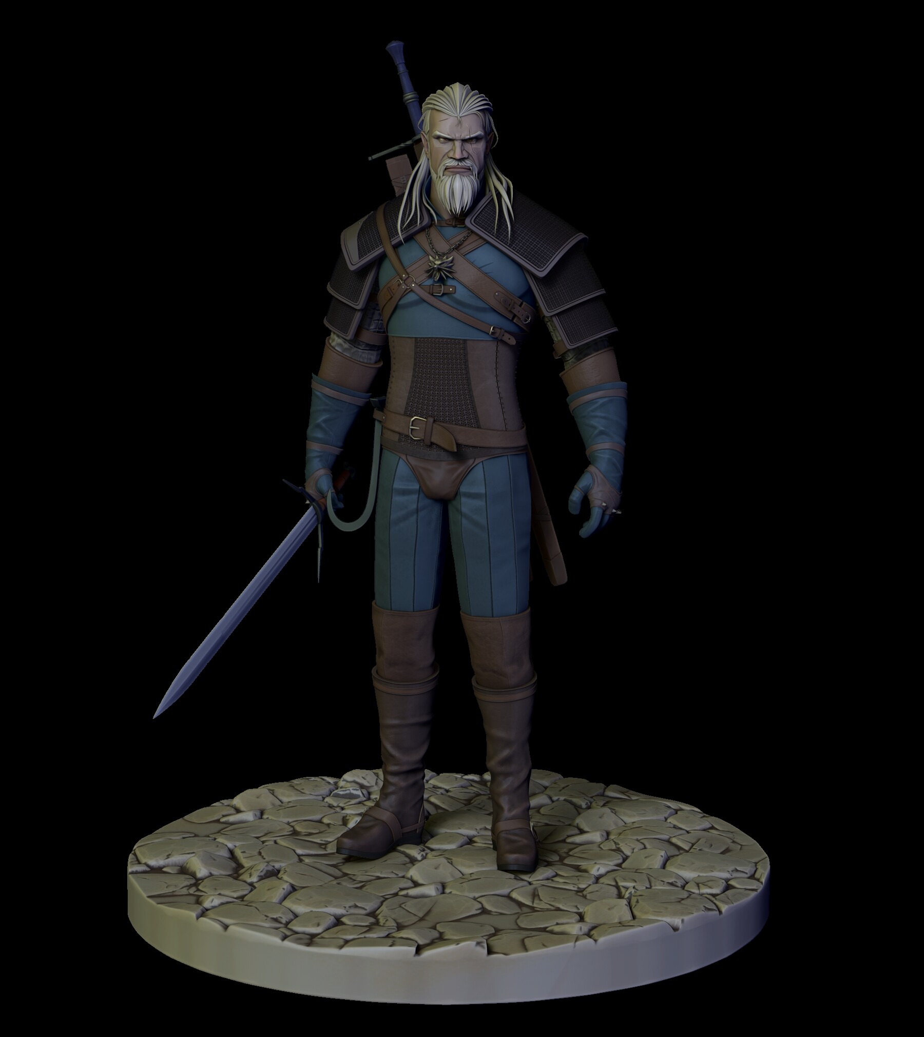 ArtStation - Stylized witcher character from Project Red's The Witcher ...