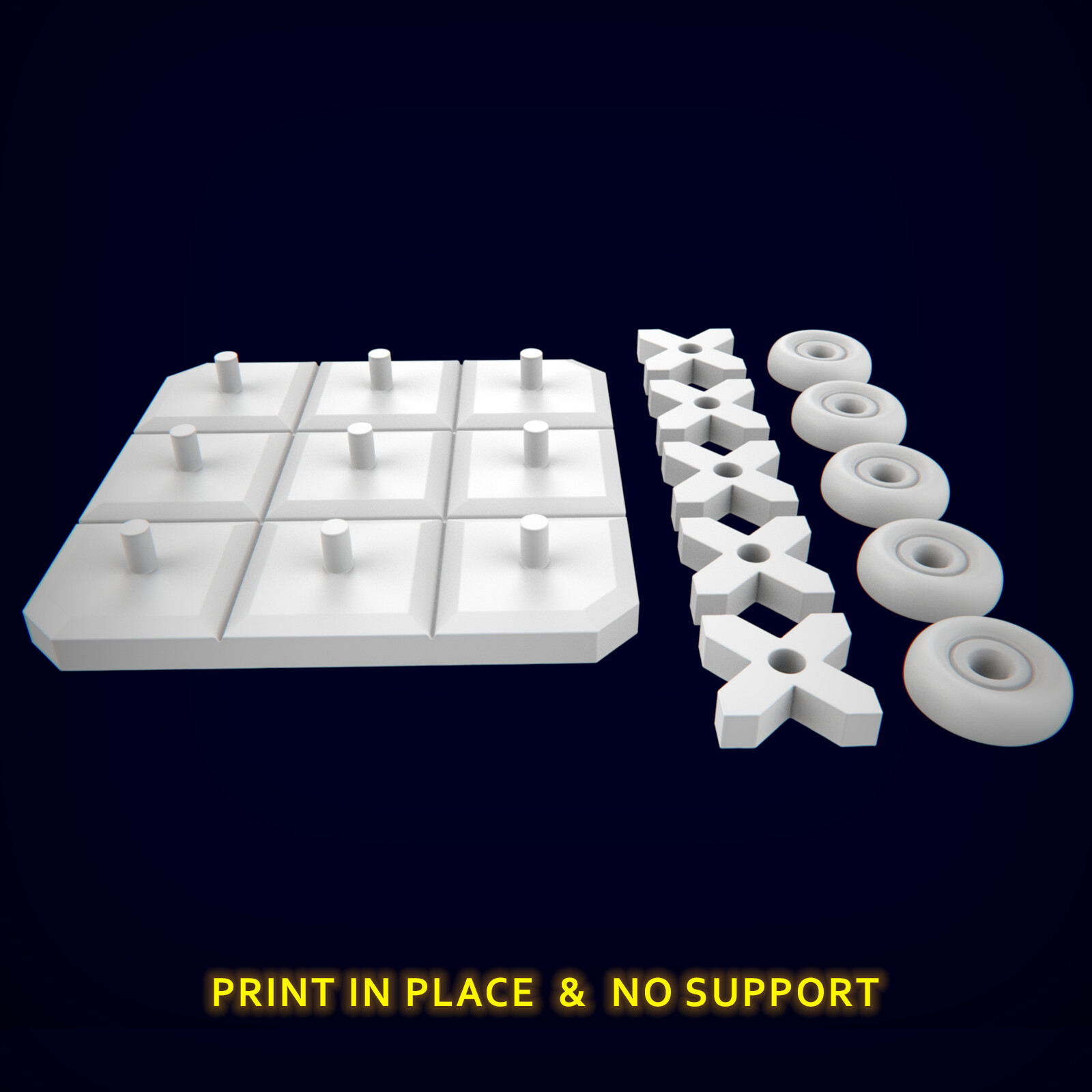 ArtStation - 'TIC TAC TOE' POCKET EDITION 2.0: PLAY ANYTIME ANYWHERE (3D Printing) | Resources