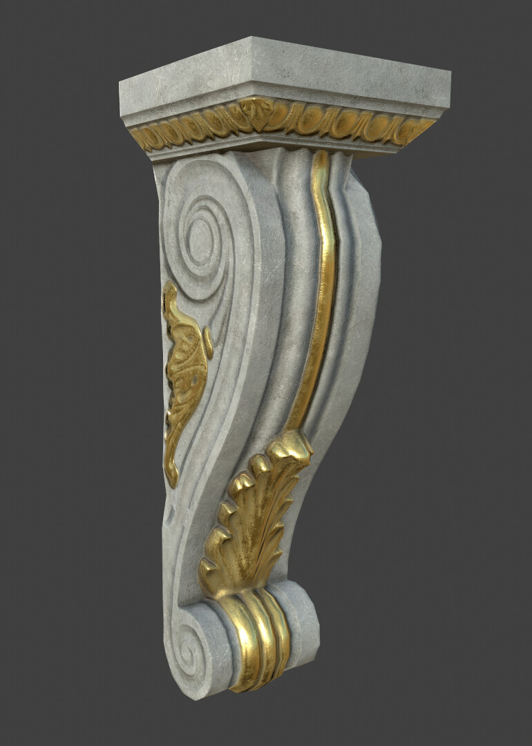 ArtStation - Textured Low Poly Corbles-Collection - 5 pieces | Game Assets