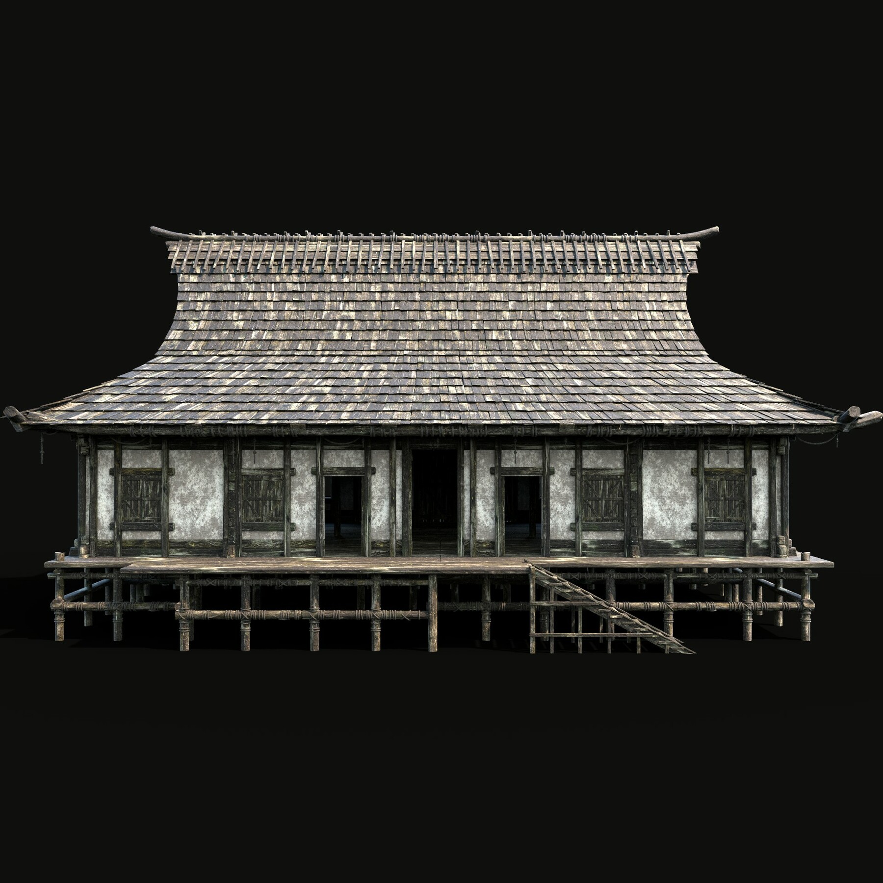 Enterables - JAPAN CHINESE FEUDAL HOUSE DOJO HUT SAMURAI NINJA ...
