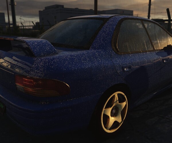 ArtStation - Subaru Impreza GC8 WRX | Game Assets