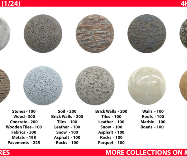 ArtStation - PBR Texture Pack - Stones - 100 Textures (Part 1/24 ...