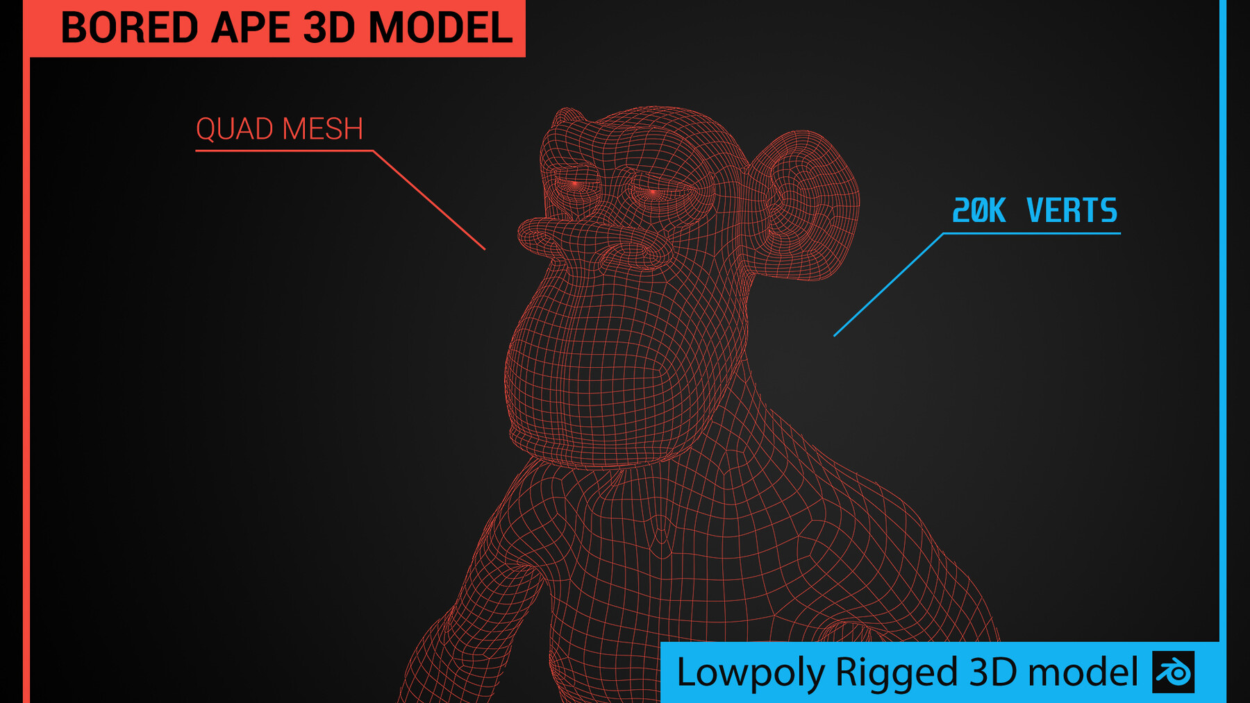 ArtStation - Bored Ape Rigged 3D model | Game Assets