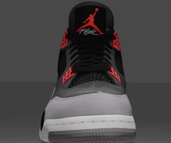ArtStation - Jordan 4 Retro Infrared | Game Assets