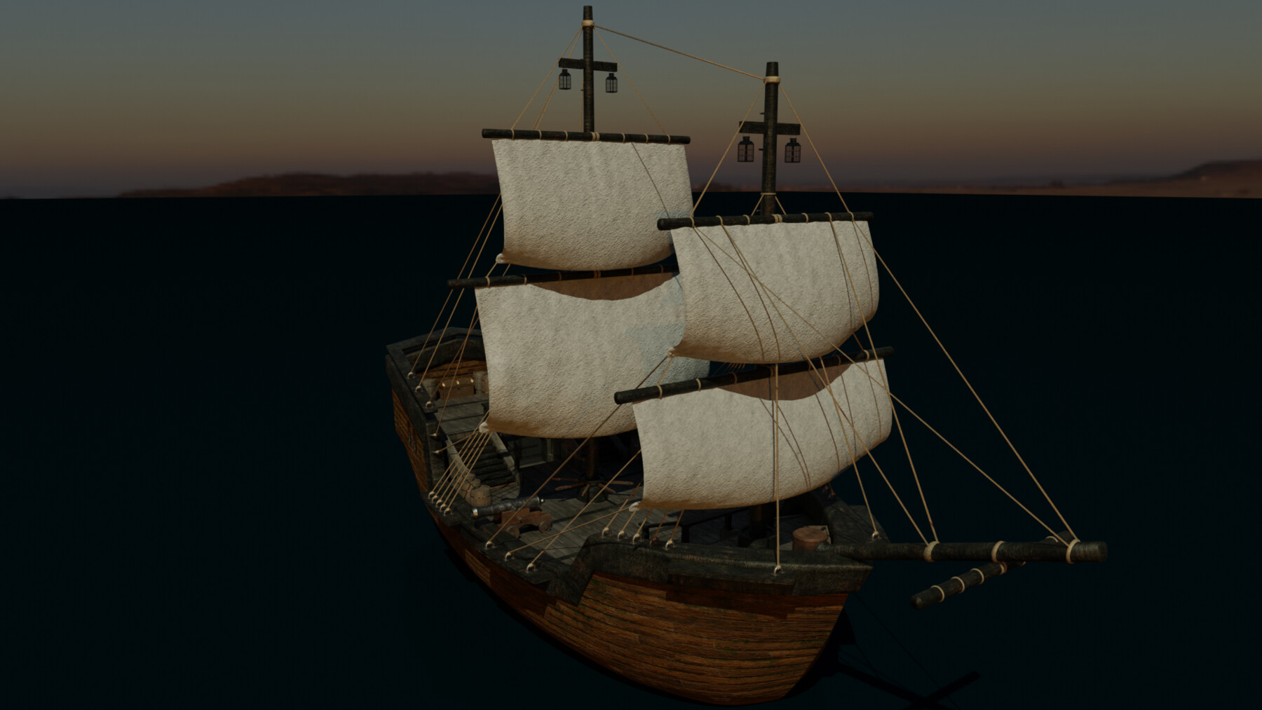 ArtStation - Medieval Ship | Game Assets