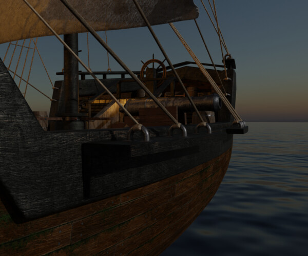 ArtStation - Medieval Ship | Game Assets