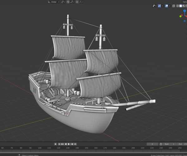 ArtStation - Medieval Ship | Game Assets