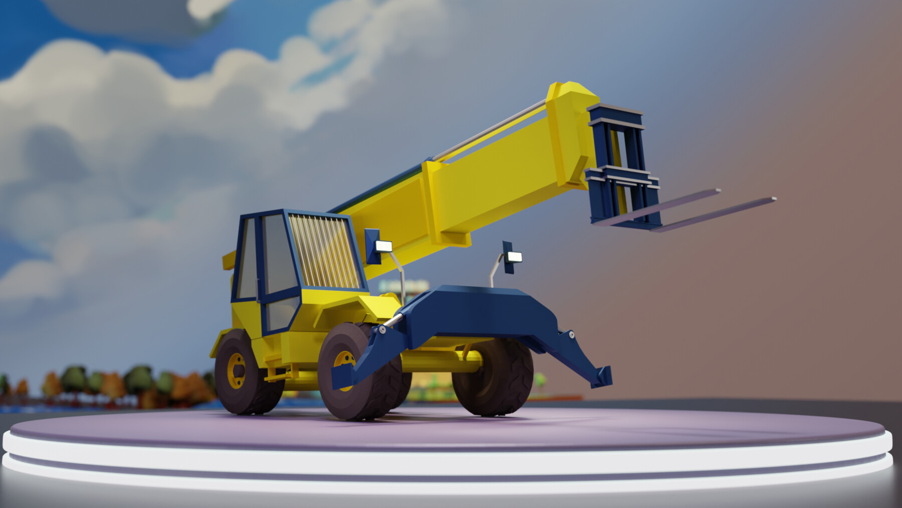 ArtStation - Heavy Machinery low poly base mesh full collection rigged ...