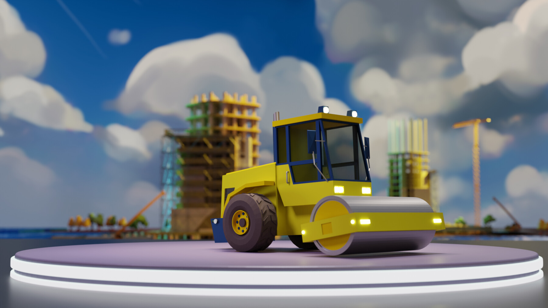 ArtStation - Heavy Machinery low poly base mesh full collection rigged ...