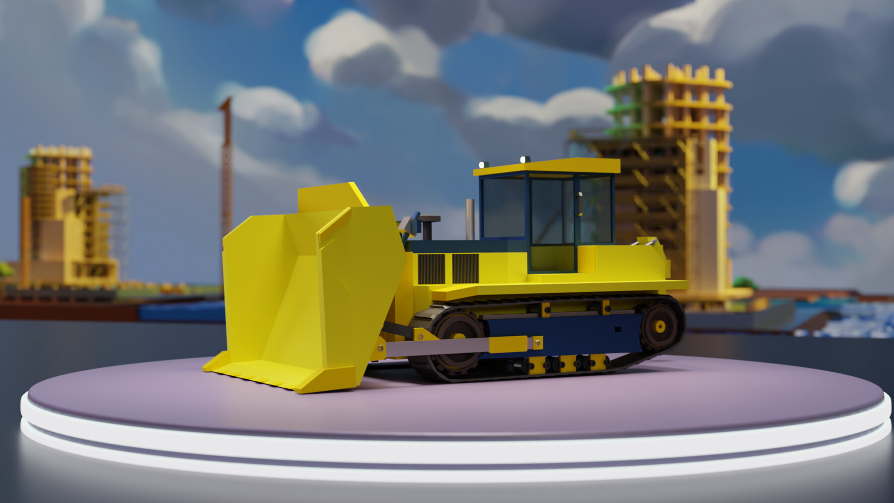 ArtStation - Heavy Machinery low poly base mesh full collection rigged ...