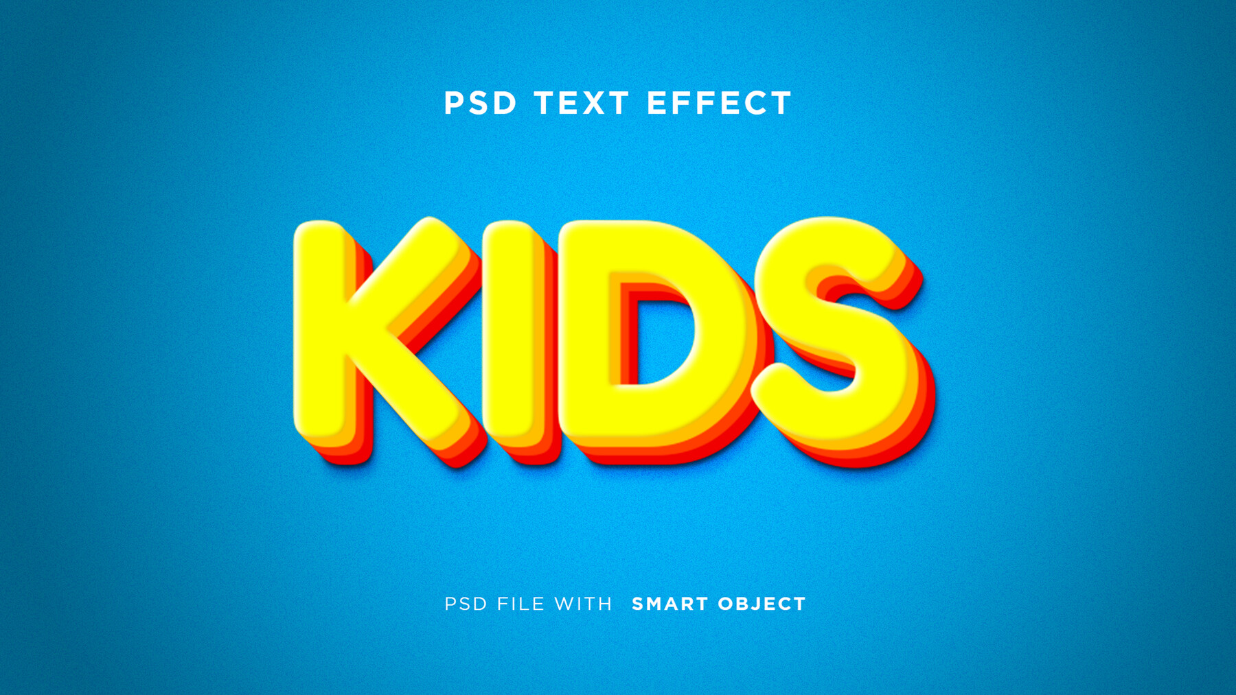 ArtStation - Kids PSD fully editable text effect. Layer style PSD ...