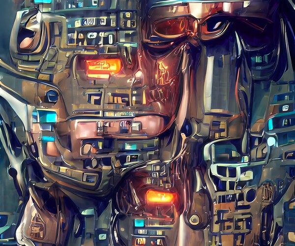 ArtStation - SkyNet Is here Robot 750 image pack texture and ...
