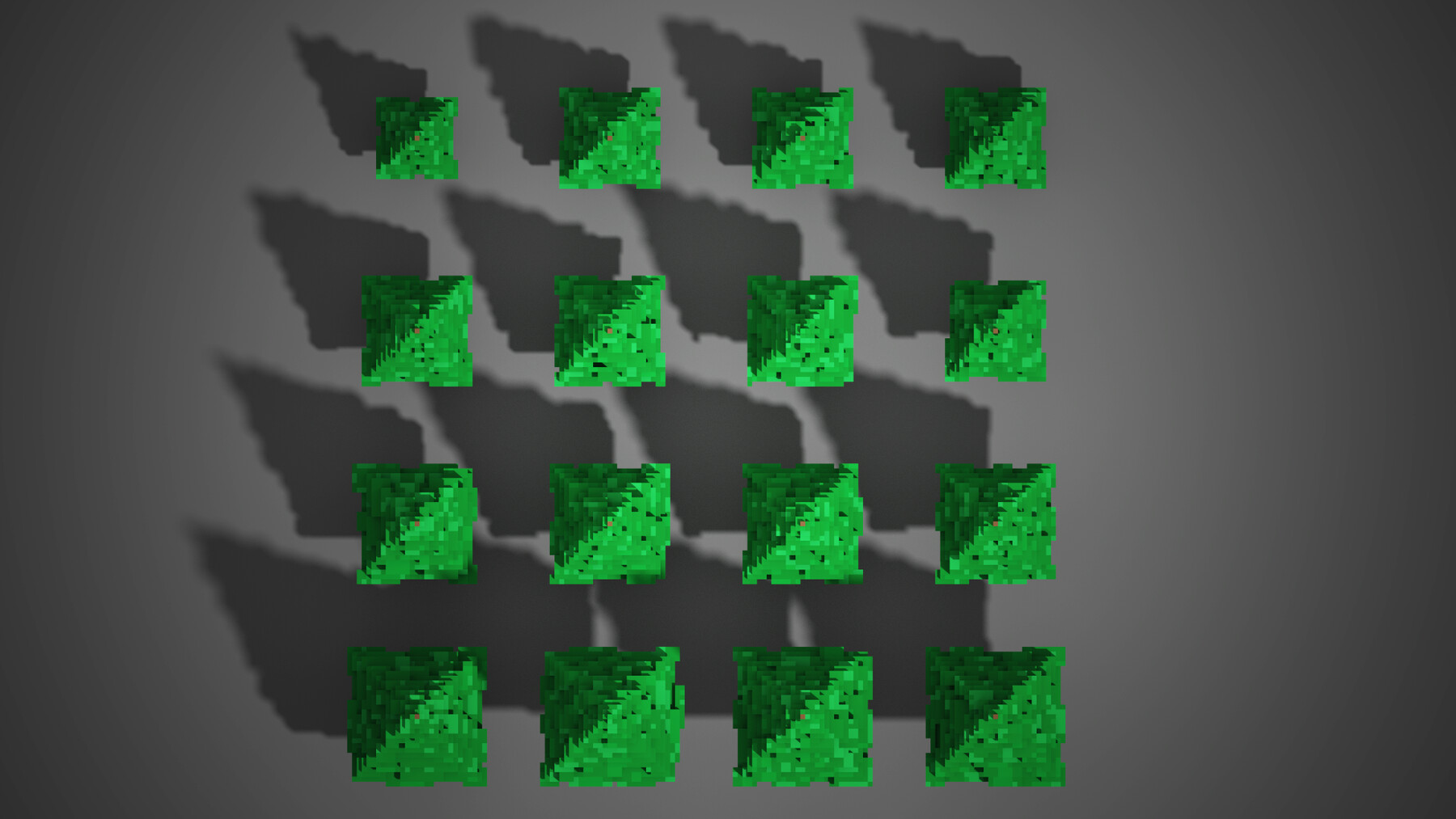 ArtStation - VOXEL Trees - Spruce Evergreen | Game Assets