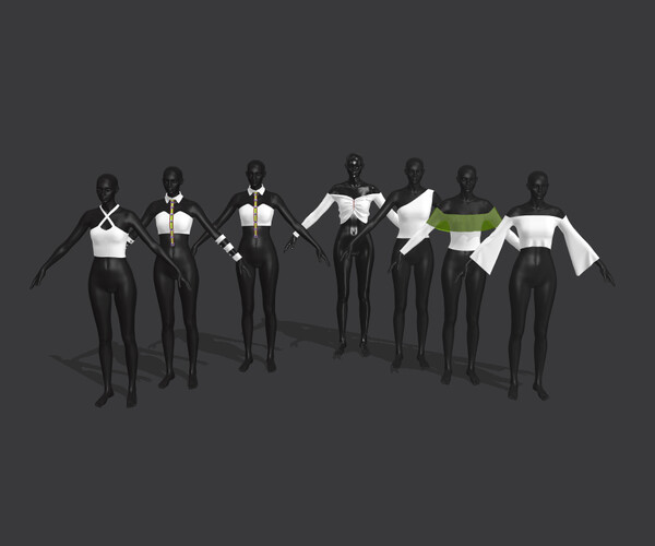 ArtStation - Female bust model 01 | Game Assets