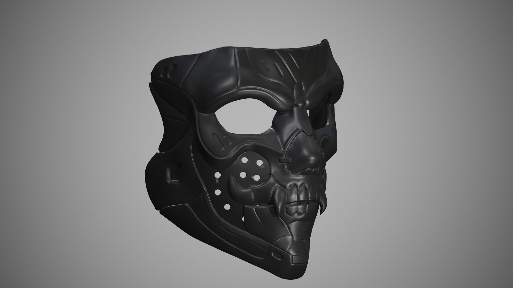 ArtStation - Printable Demon Mask STL | Resources