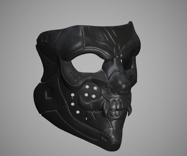 ArtStation - Printable Demon Mask STL | Resources