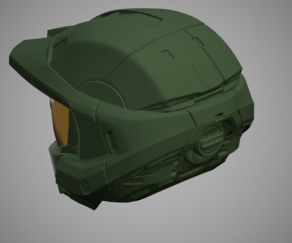 ArtStation - Printable Master Chief Halo Helmet STL | Resources