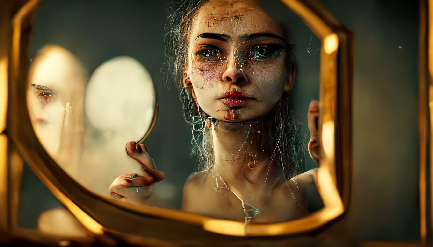 ArtStation - Broken Reflection of young Woman | Artworks