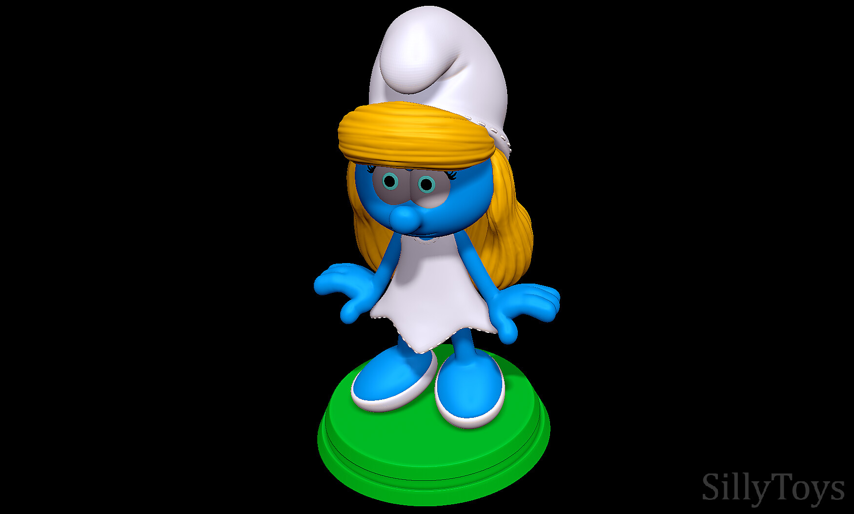 SillyToys - Smurfette - Smurfs 3D print model