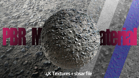 ArtStation - Base Material-Gravel Ground | PBR Material+Textures | Game ...