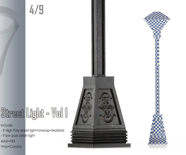 ArtStation - Street Light Set | Resources