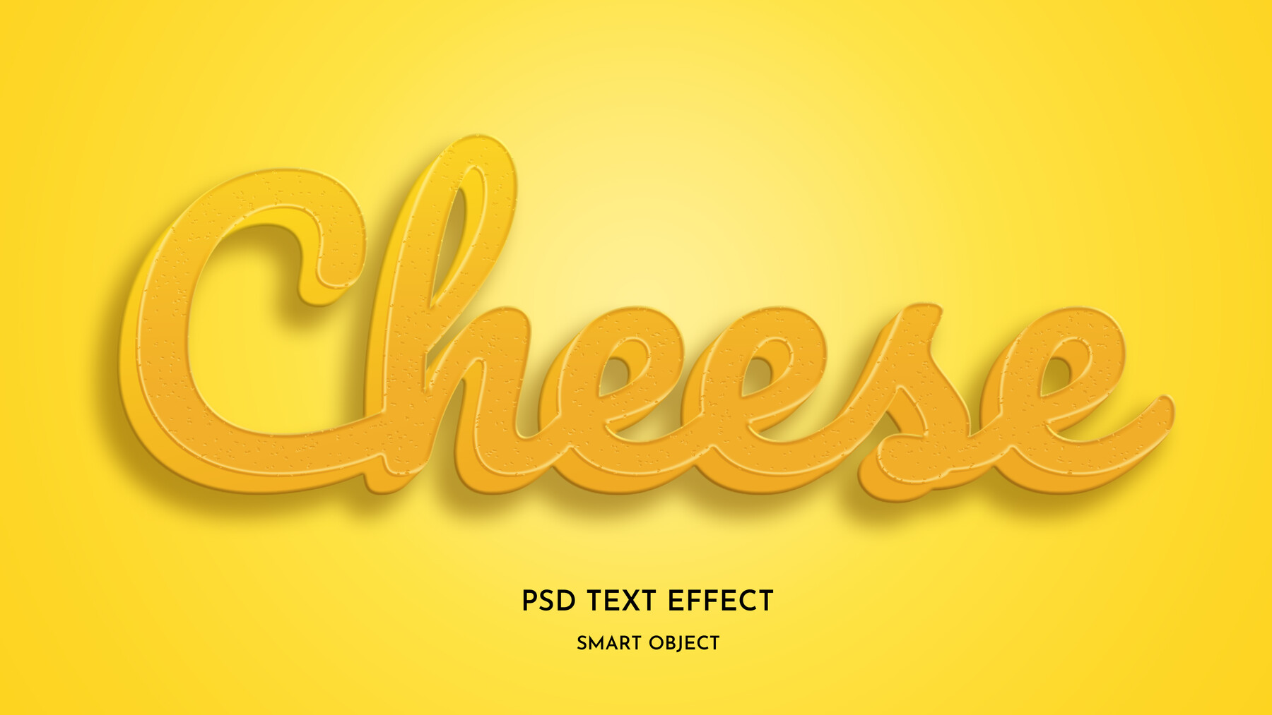 ArtStation - Cheese PSD fully editable text effect. Layer style PSD ...