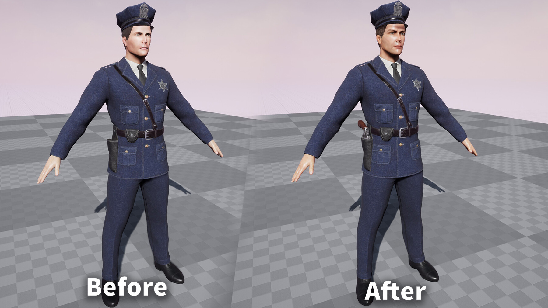 ArtStation - Policeman | Game Assets