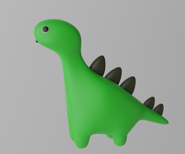 ArtStation - Cartoon Cute Dinosaur Toy 3D model | Resources