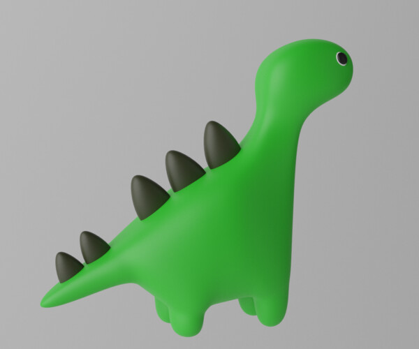 ArtStation - Cartoon Cute Dinosaur Toy 3D model | Resources