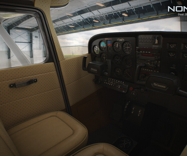 ArtStation - Cessna Plane | Game Assets