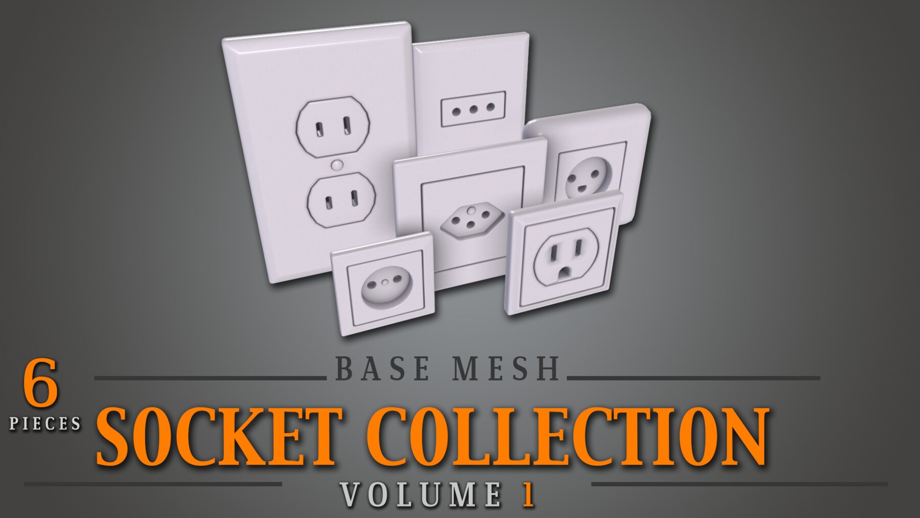 ArtStation - Socket Collection VOL.1 - Base Mesh | Resources