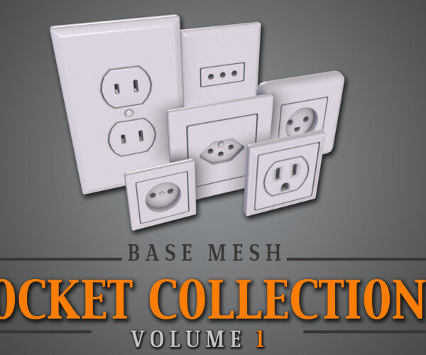 ArtStation - Socket Collection VOL.1 - Base Mesh | Resources