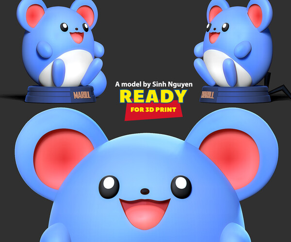 ArtStation - Marill - Pokemon Fanart | Resources