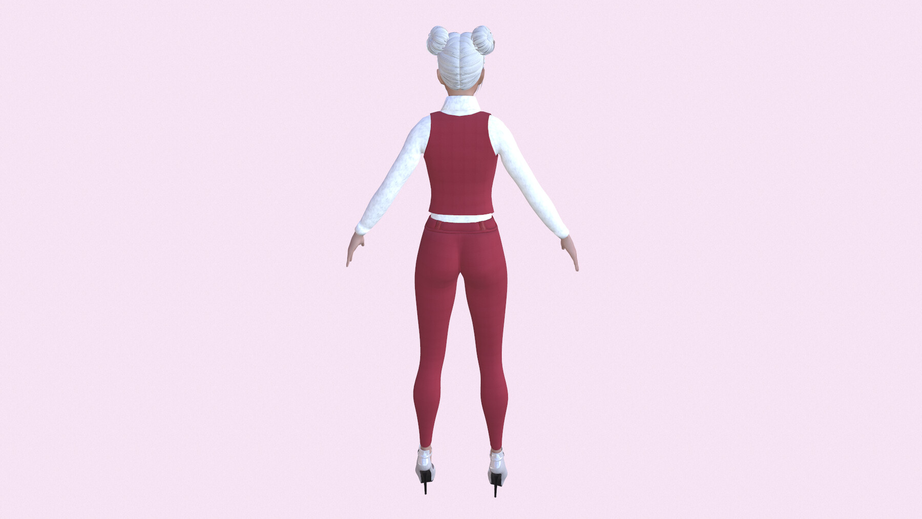 ArtStation - Maya Modular Girl 1 | Game Assets