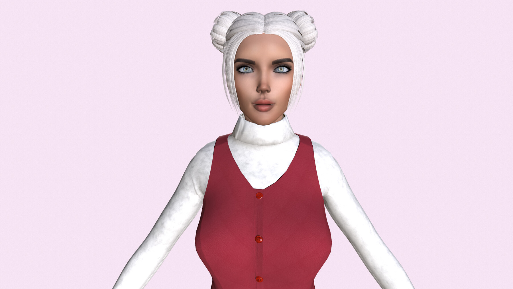 ArtStation - Maya Modular Girl 1 | Game Assets