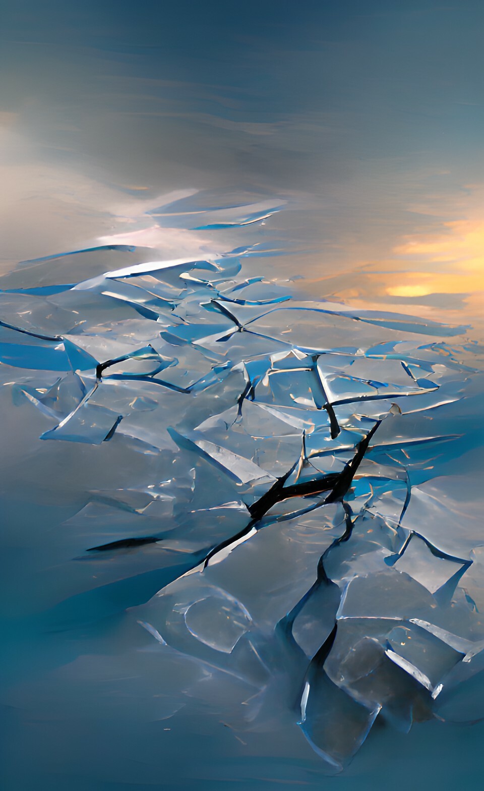 ArtStation - ice Edge Cracked Random Style 1000 image Pack | Game Assets