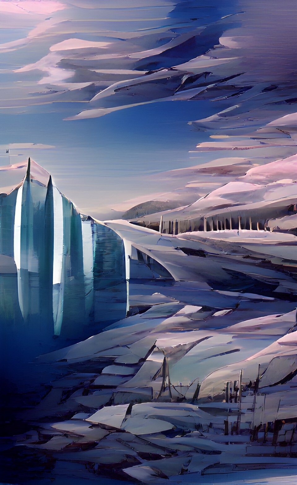 ArtStation - ice Edge Cracked Random Style 1000 image Pack | Game Assets