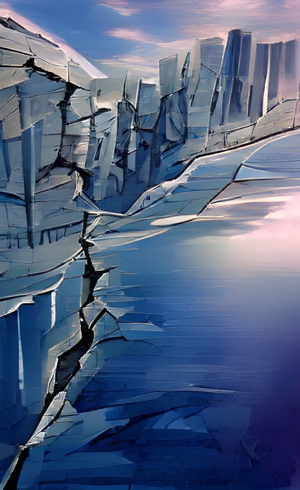 ArtStation - ice Edge Cracked Random Style 1000 image Pack | Game Assets