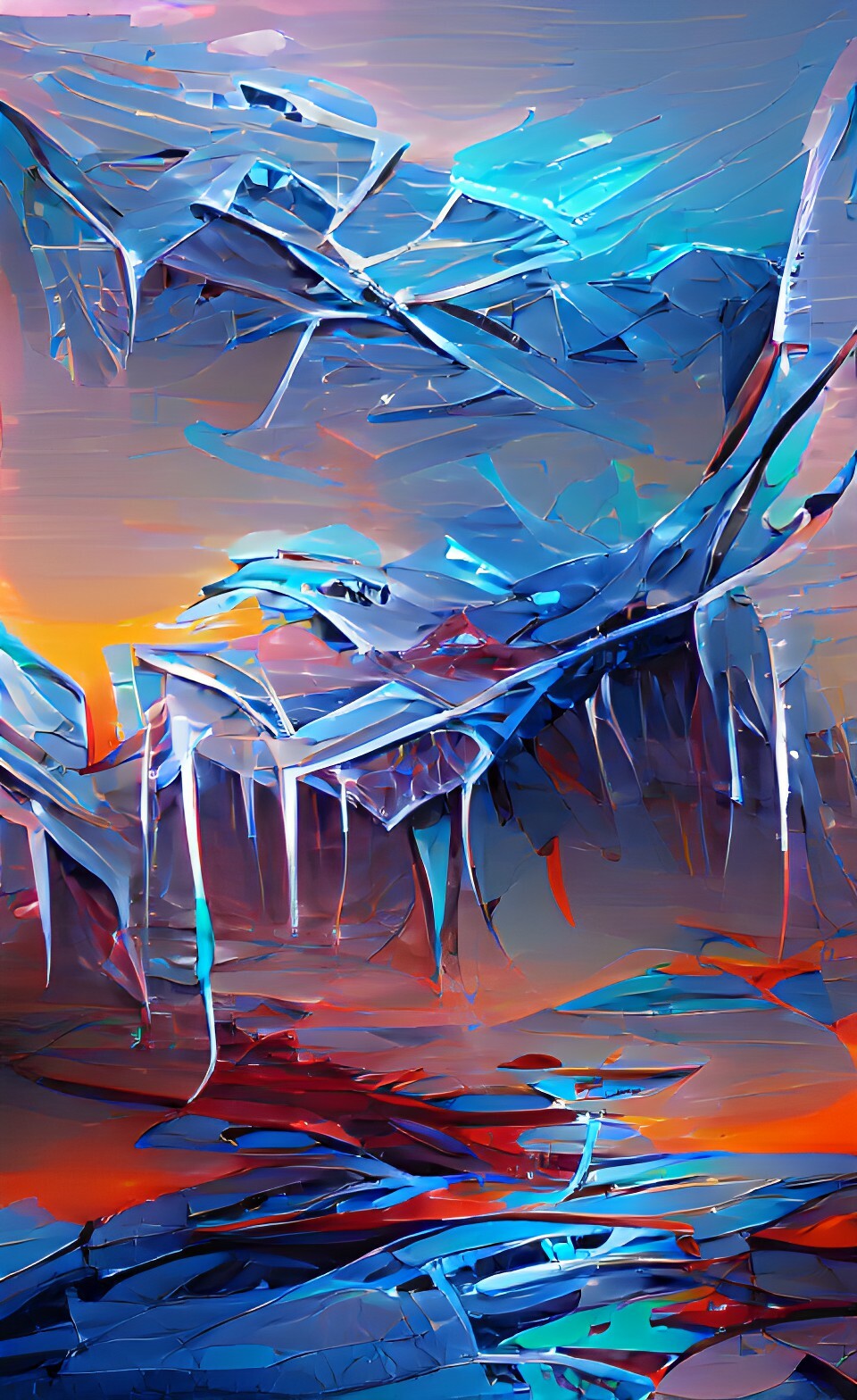 ArtStation - ice Edge Cracked Random Style 1000 image Pack | Game Assets