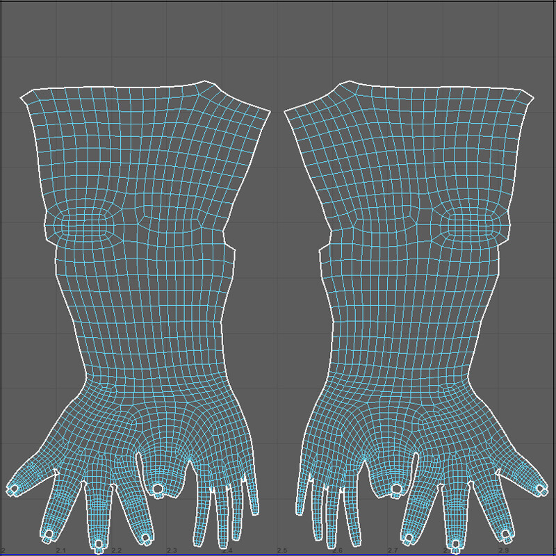 ArtStation - Realistic Woman Hands left right Low-poly 3D model High ...