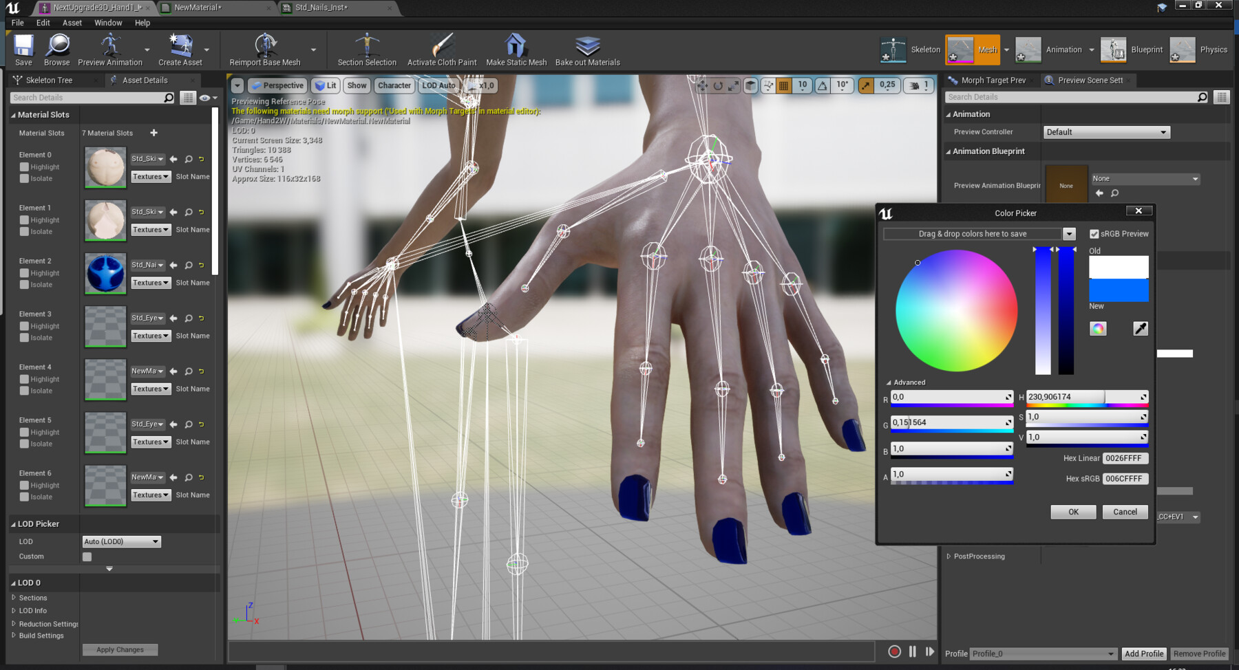 ArtStation - Realistic Woman Hands left right Low-poly 3D model High ...