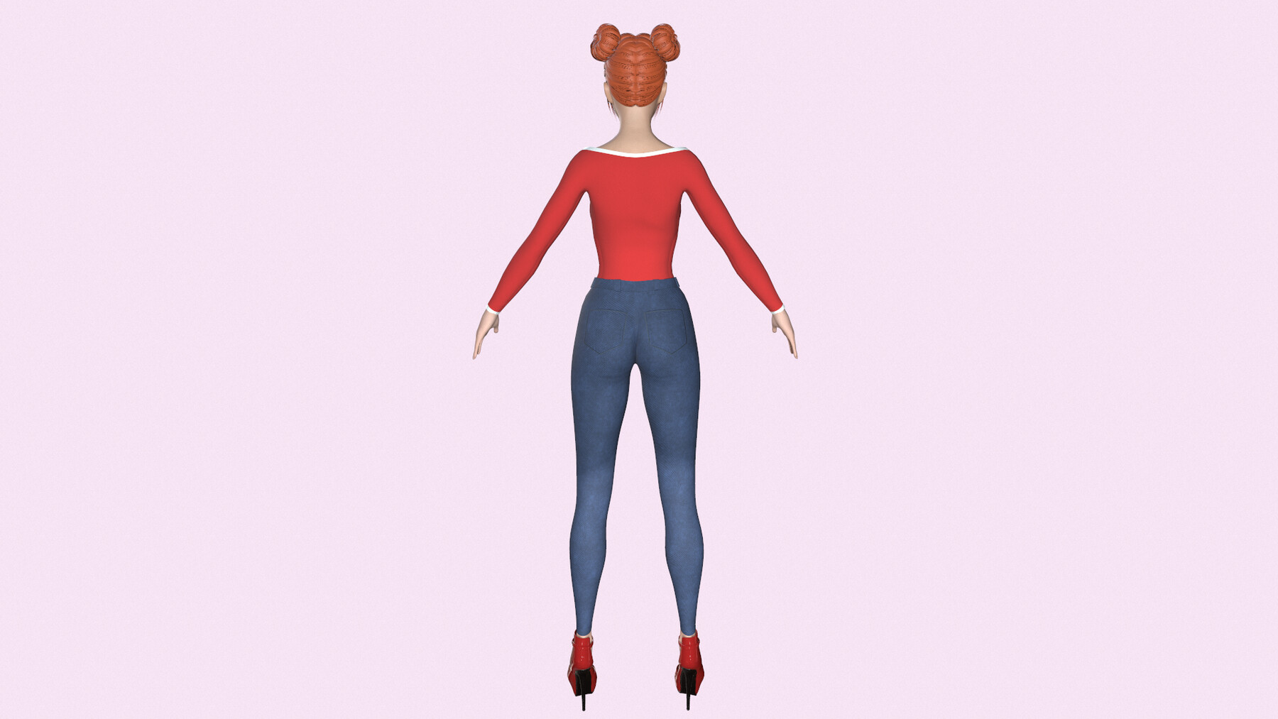 ArtStation - Maya Modular Girl 11 | Game Assets