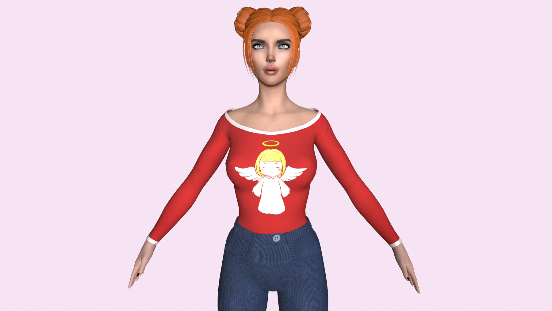 ArtStation - Maya Modular Girl 11 | Game Assets