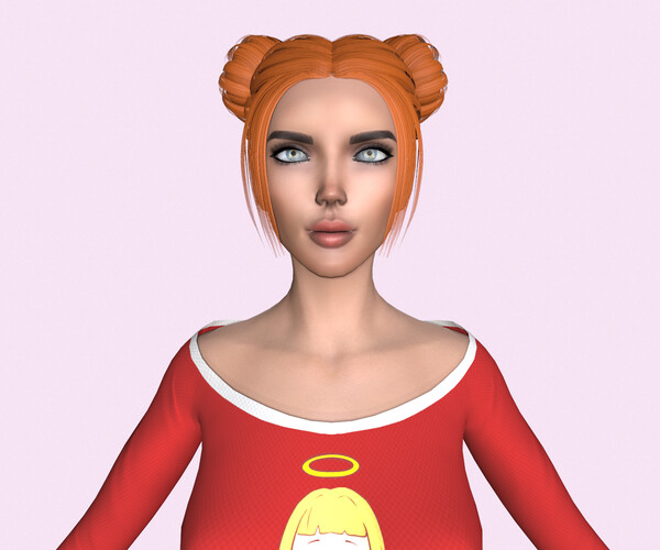 ArtStation - Maya Modular Girl 11 | Game Assets