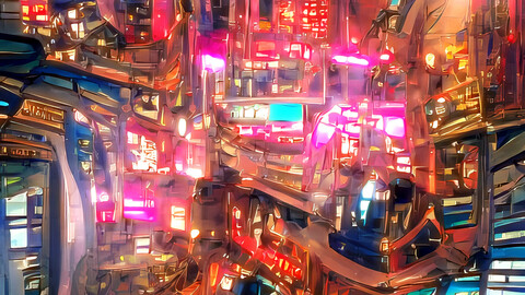 ArtStation - CyberPunk Mega city 340 texture pack | Artworks