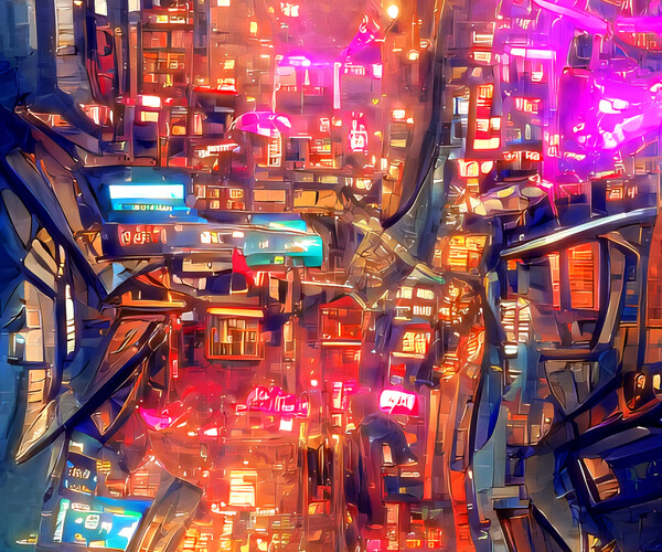 ArtStation - CyberPunk Mega city 340 texture pack | Artworks