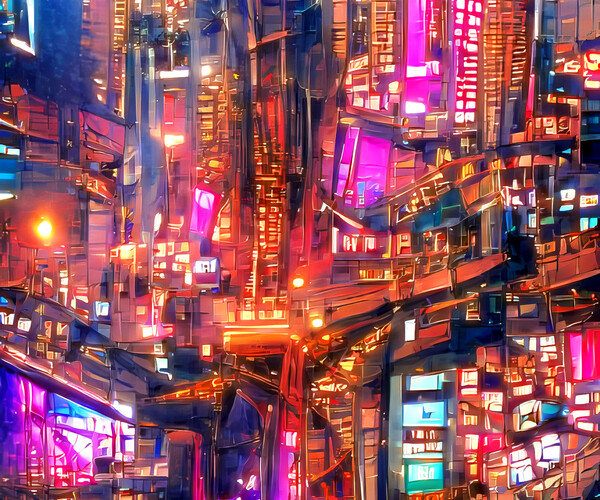 ArtStation - CyberPunk Mega city 340 texture pack | Artworks