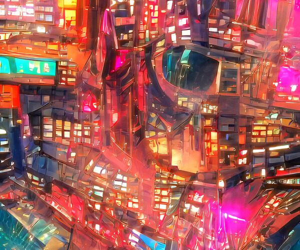 ArtStation - CyberPunk Mega city 340 texture pack | Artworks