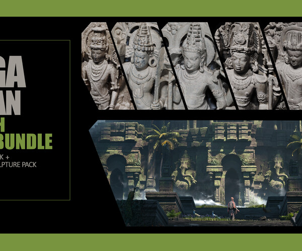 ArtStation - Mega Indian Kitbash Asset Bundle - Indian Temple ...